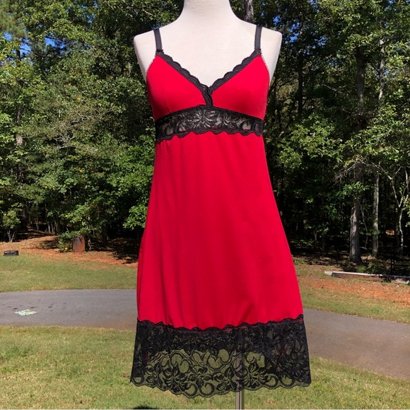 Intimates & Sleepwear | Red Slip Nightgown | Poshmark